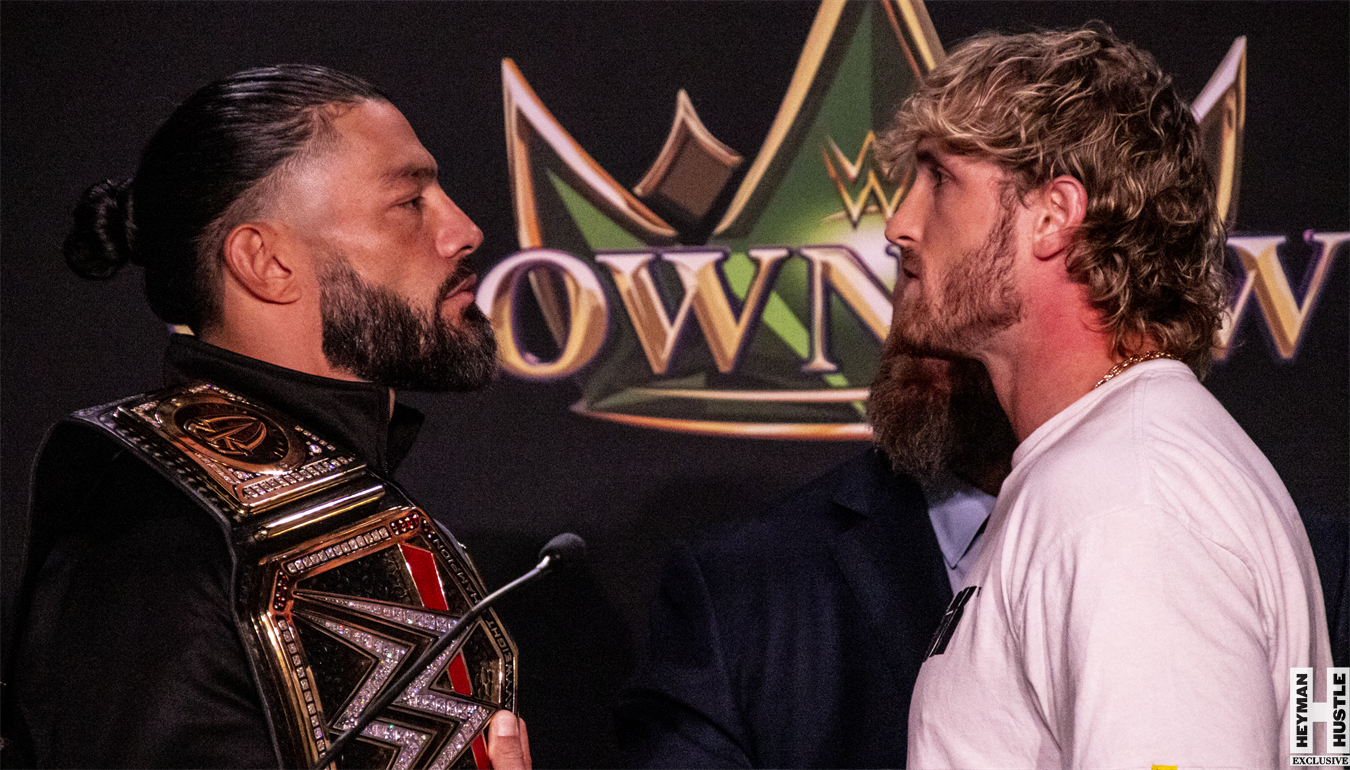 Exclusive Photos from the Roman Reigns – Logan Paul Press Conference in ...