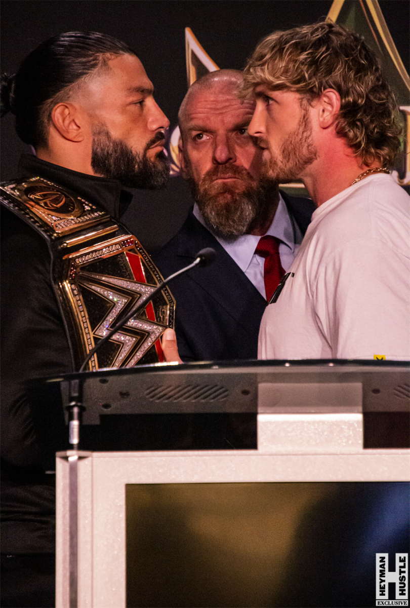 Exclusive Photos from the Roman Reigns – Logan Paul Press Conference in ...