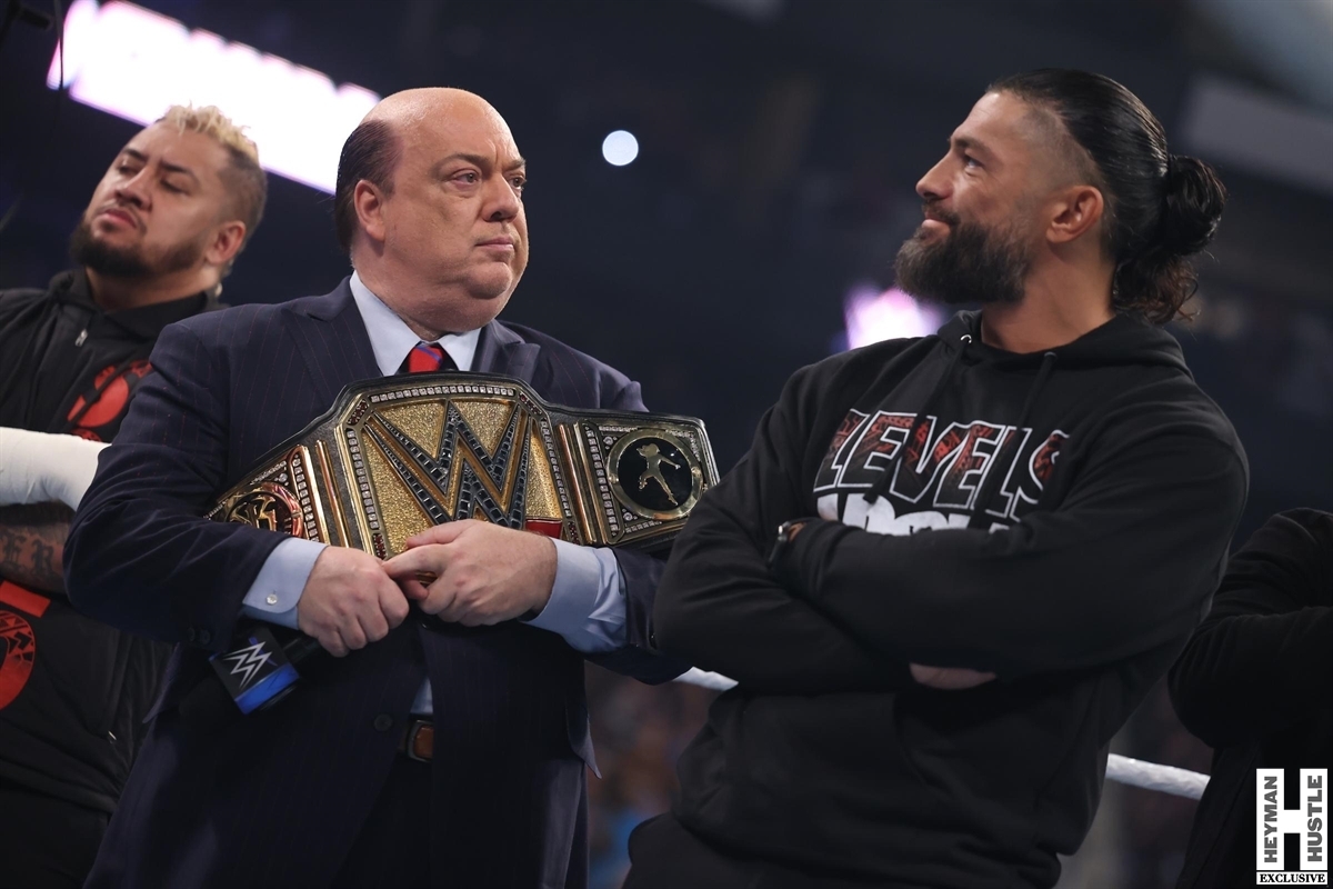 EXCLUSIVE PHOTOS OF THE ROCK ACKNOWLEDGING ROMAN REIGNS AS HIS TRIBAL ...