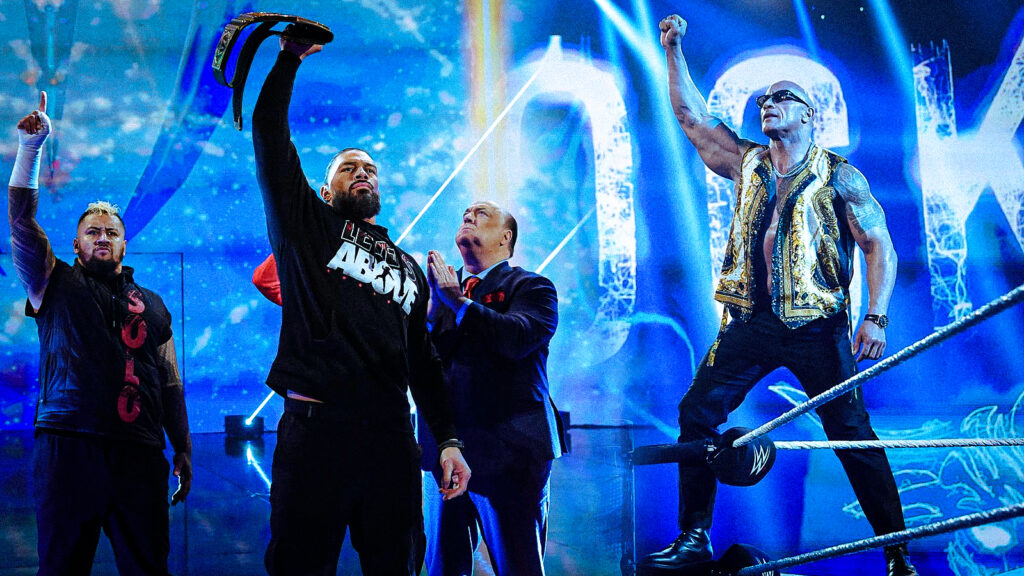 ROMAN REIGNS OFFICIALLY WELCOMES THE ROCK INTO THE BLOODLINE – Heyman ...