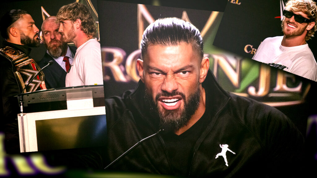 Exclusive Photos from the Roman Reigns – Logan Paul Press Conference in ...