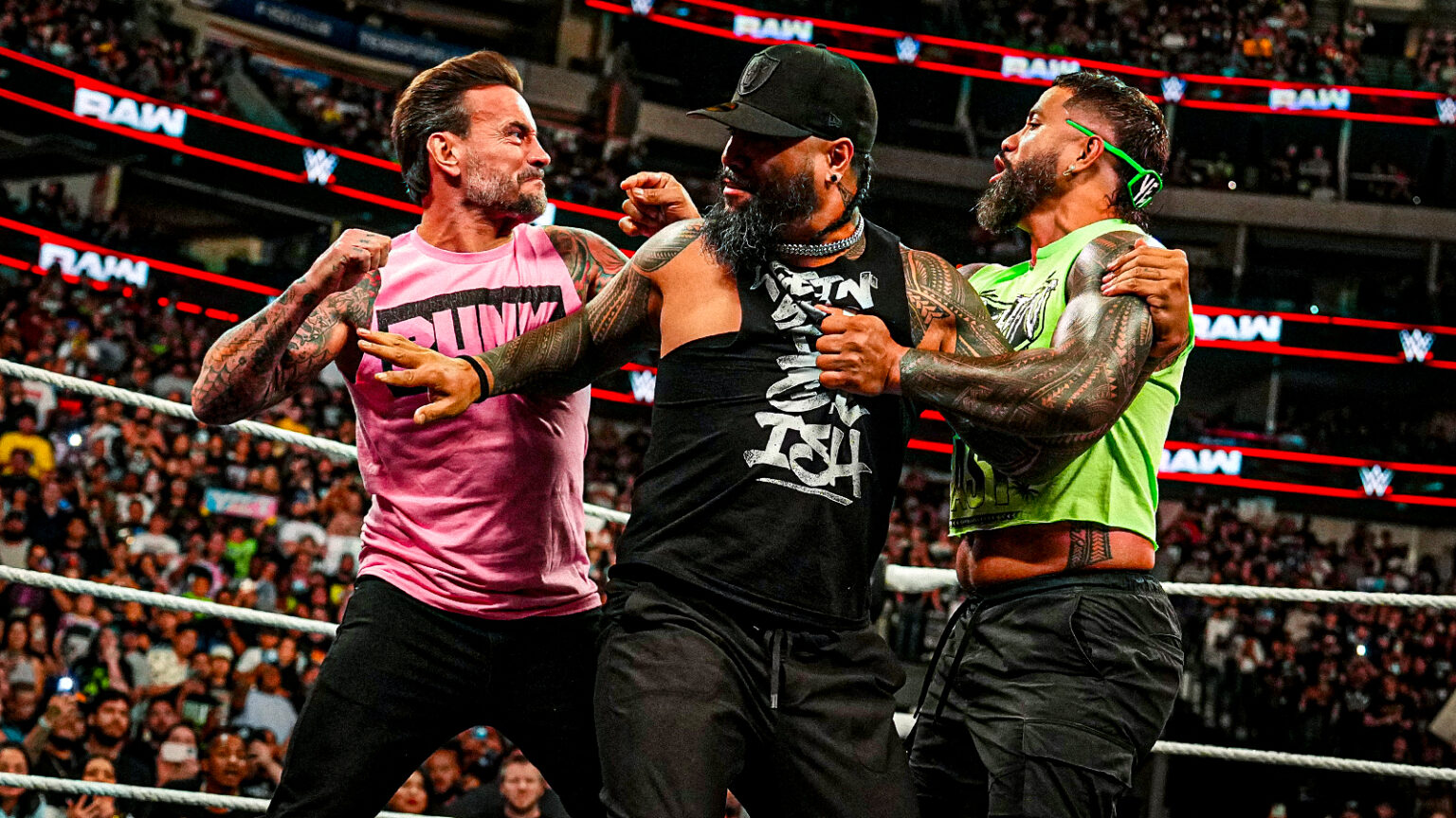 CM PUNK, LA KNIGHT, AND JEY USO HEAT UP WWE MONDAY NIGHT RAW – Heyman ...