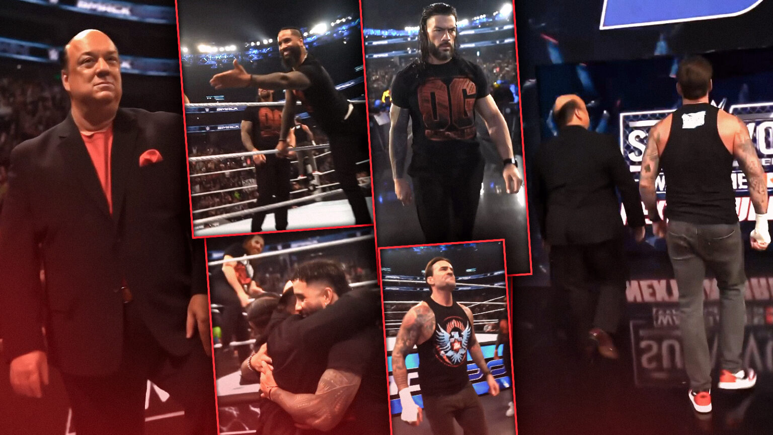 EXCLUSIVE PHOTOS OF ROMAN REIGNS, CODY RHODES AND THE ROCK ON WWE SMACKDOWN – Heyman Hustle